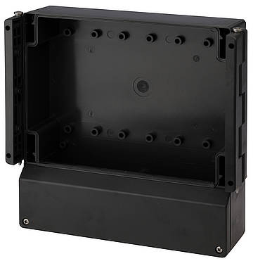 Rear lid with terminal compartment and hinges on both sides, IP 65 ...